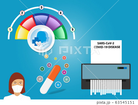 Coronavirus therapy infographic conceptのイラスト素材 [63545151] - PIXTA