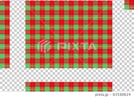 Red and green check pattern - Stock Illustration [63580624] - PIXTA
