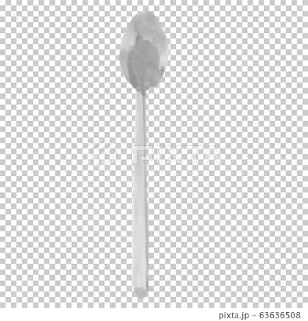 Cutlery spoon (hand-painted ink) - Stock Illustration [63636508] - PIXTA
