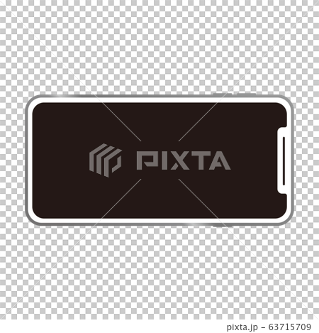Illustration of smartphone horizontal position - Stock Illustration ...