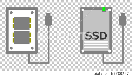ssd, illustration, storage - Stock Illustration [63780257] - PIXTA