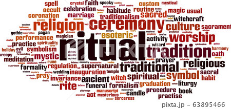 Ritual word cloudのイラスト素材 [63895466] - PIXTA