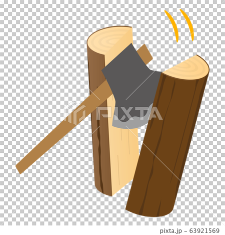 Log splitting - Stock Illustration [63921569] - PIXTA