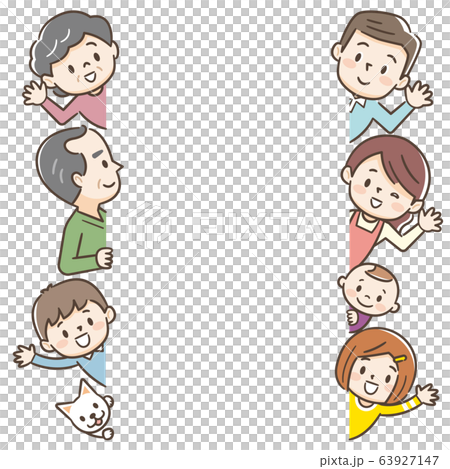 Three generations family frame - Stock Illustration [63927147] - PIXTA