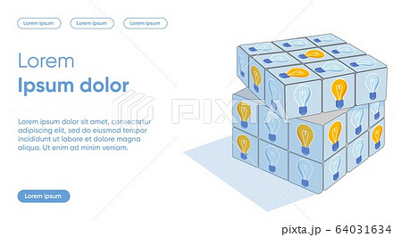 Problem Solving Flat Landing Page Vector Templateのイラスト素材 [64031634] - PIXTA