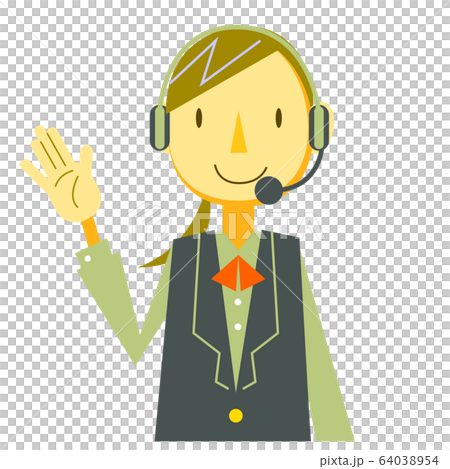 Operator Click here - Stock Illustration [64038954] - PIXTA