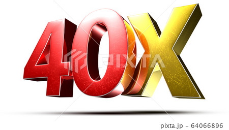40X 3d.のイラスト素材 [64066896] - PIXTA
