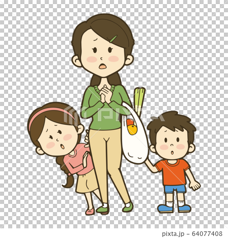 Anxious family - Stock Illustration [64077408] - PIXTA