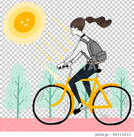 Cycling: sunburn measures - Stock Illustration [64111613] - PIXTA