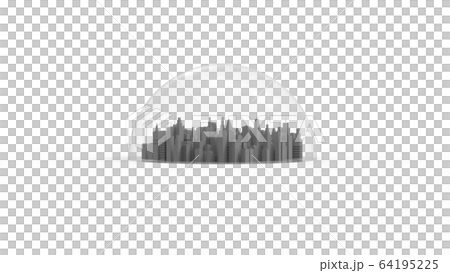 City blockade Dome city image CG 16:9 - Stock Illustration [64195225 ...