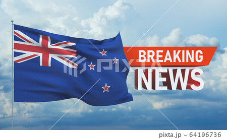 Breaking news. World news with backgorund...のイラスト素材 [64196736] - PIXTA