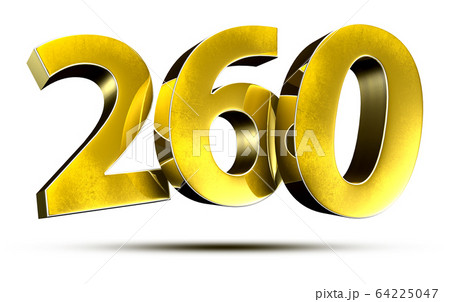 Numbers 260 3d.のイラスト素材 [64225047] - PIXTA