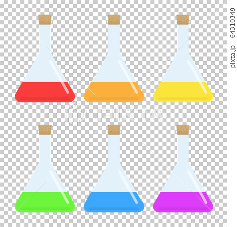 Illustration of liquid in flask - Stock Illustration [64310349] - PIXTA