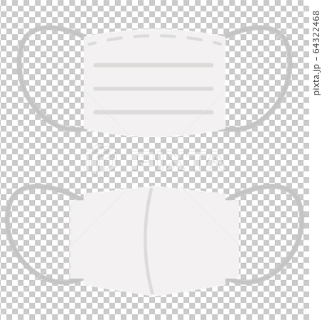 Illustration of paper mask and cloth mask - Stock Illustration ...