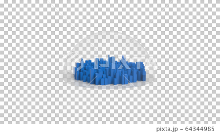 City blockade Dome city image CG 16:9 - Stock Illustration [64344985 ...