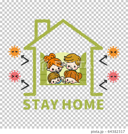 Stay home go out self-restraint - Stock Illustration [64382317] - PIXTA