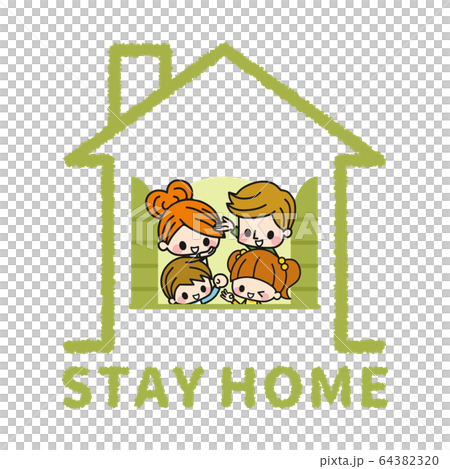Stay home go out self-restraint - Stock Illustration [64382320] - PIXTA