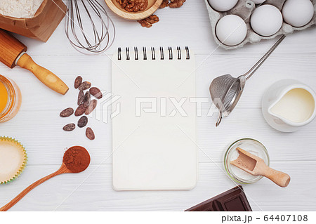 Ingredients and utensils for bakery or making...の写真素材 [64407108] - PIXTA