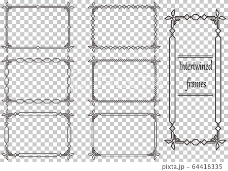 Frame, connecting frame, western style frame,... - Stock Illustration ...