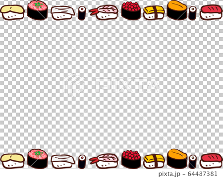Sushi frame - Stock Illustration [64487381] - PIXTA