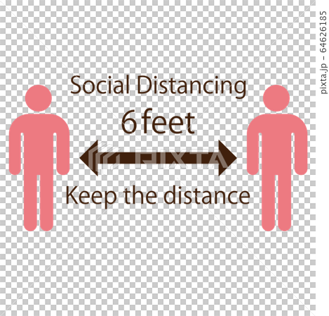 Social distance Fixed distance - Stock Illustration [64626185] - PIXTA