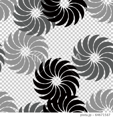 Floral pattern Kamanmon Swastika Japanese... - Stock Illustration ...