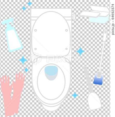 Illustration of toilet and toilet cleaning... - Stock Illustration ...