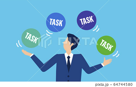 タスク管理のイラストイメージのイラスト素材 [64744580] - PIXTA