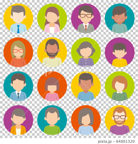 人物 アイコン セットのイラスト素材 [64801320] - PIXTA