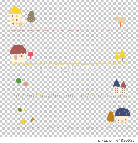 Cute house heading - Stock Illustration [64850653] - PIXTA