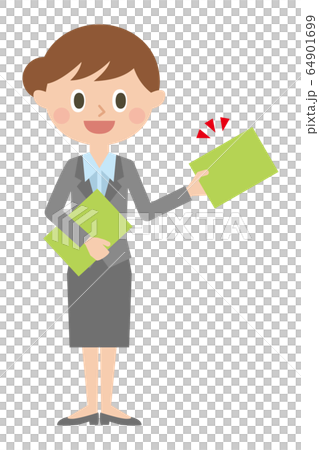 Handing out leaflets for women - Stock Illustration [64901699] - PIXTA