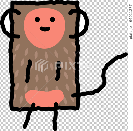 Square monkey - Stock Illustration [64911277] - PIXTA