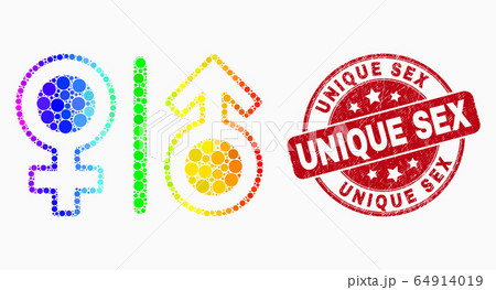 Vector Spectral Pixel Gender Symbols Icon and...のイラスト素材 [64914019] - PIXTA