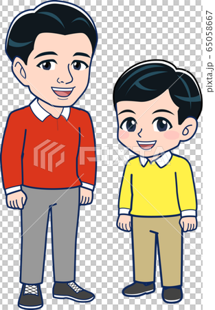 Common fathers and boys - Stock Illustration [65058667] - PIXTA