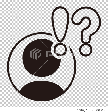 People icon and exclamation mark - Stock Illustration [65088342] - PIXTA