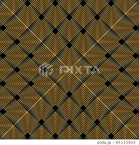 Abstract gold art deco squares backgroundのイラスト素材 [65115933] - PIXTA