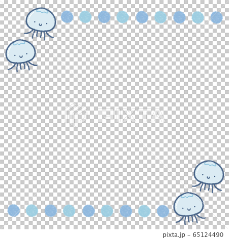 Jellyfish frame 3 - Stock Illustration [65124490] - PIXTA
