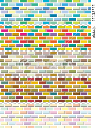 Brick pattern set - Stock Illustration [65138735] - PIXTA