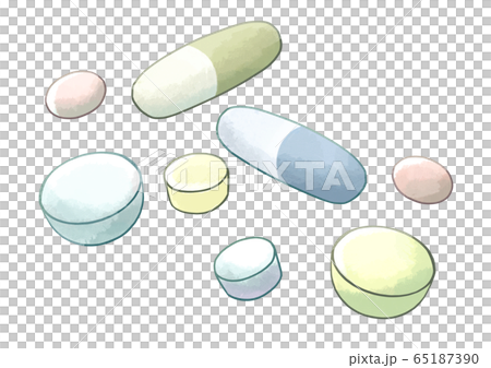Illustration of various drugs - Stock Illustration [65187390] - PIXTA