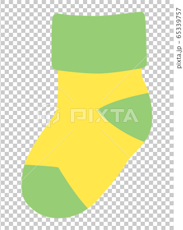 Yellow and green baby socks - Stock Illustration [65339757] - PIXTA