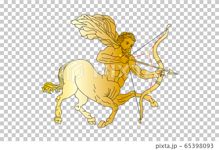 88 zodiac sign Sagittarius - Stock Illustration [65398093] - PIXTA