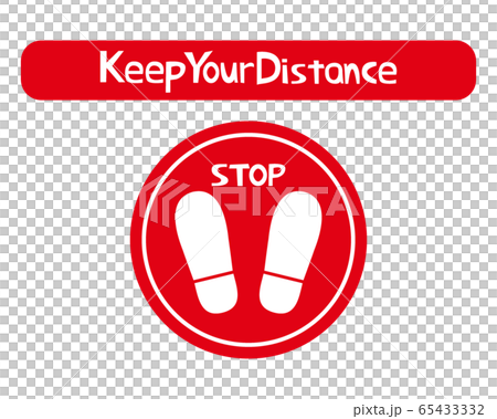 Social distance logo - Stock Illustration [65433332] - PIXTA