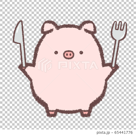 Pig fork knife - Stock Illustration [65441776] - PIXTA