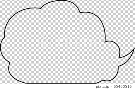 Cloud speech bubble conversation frame cute... - Stock Illustration ...