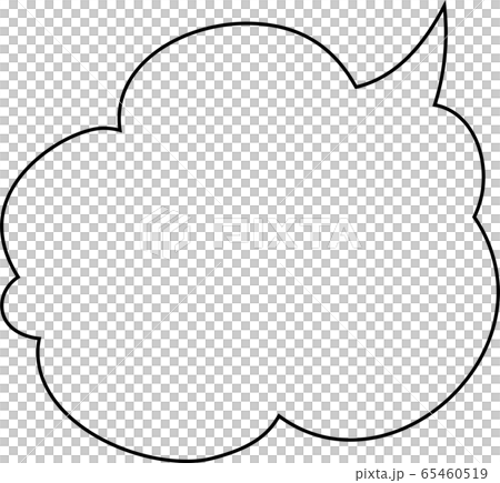 Cloud speech bubble conversation frame cute... - Stock Illustration ...