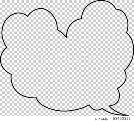 Cloud speech bubble conversation frame cute... - Stock Illustration ...
