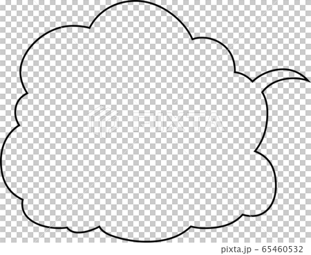 Cloud speech bubble conversation frame cute... - Stock Illustration ...