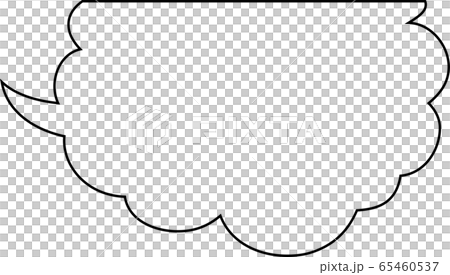 Cloud speech bubble conversation frame cute... - Stock Illustration ...