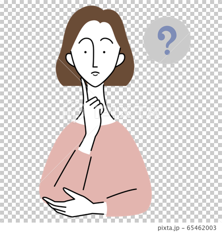 A woman who looks strange - Stock Illustration [65462003] - PIXTA