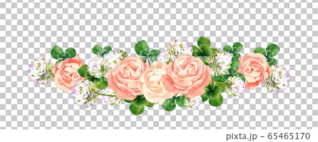 Rose and clover - Stock Illustration [65465170] - PIXTA